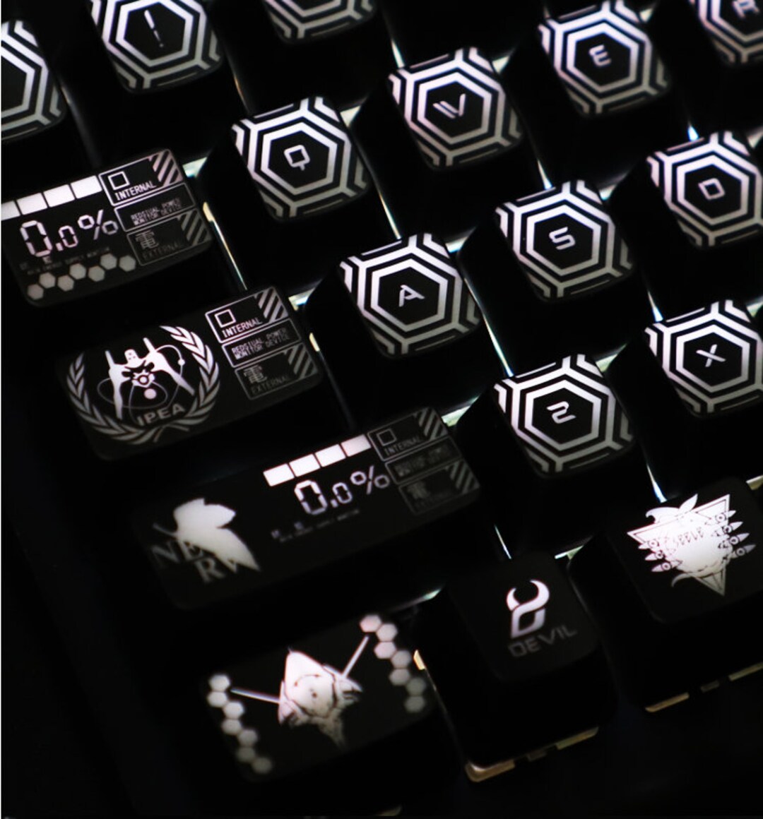 High Quality EVA Fullset Backlit Keycaps Set MX Switch Keycaps Artisan ...
