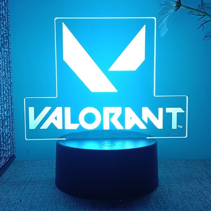 Valorant LOGO LED Light Valorant Led Valorant Led Light - Etsy Israel