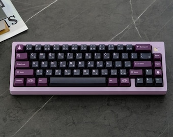 GMK Black Lotus 141 Keys Keycap Sets for Ansi ISO Layout - Etsy