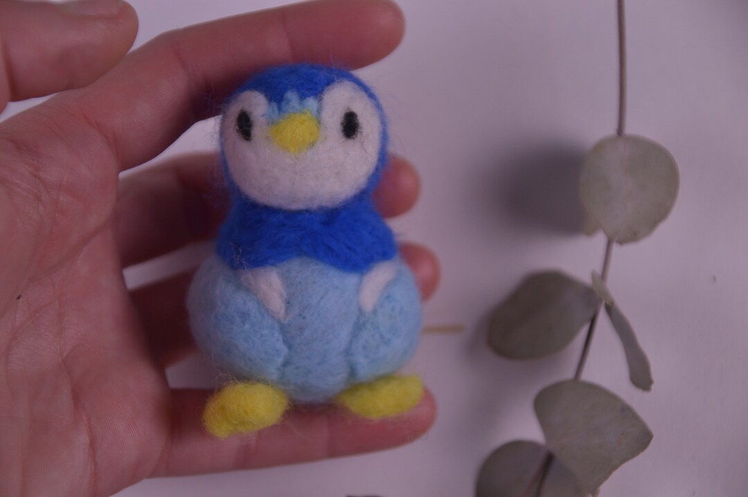 Piplup /piplup / ポッチャマ in Felted Wool/needle Felting - Etsy