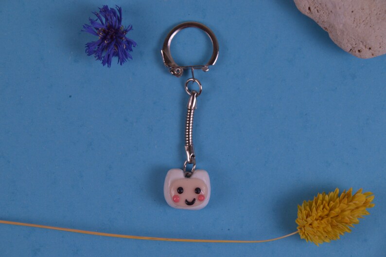 Adventure Time Key Ring Handmade Fimo / Bmo Princess Lumpy Space Finn ...