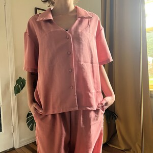 Soft Pink Lounge - Upcycled Comfy Wear Set | Size S/M | Sustainable ...