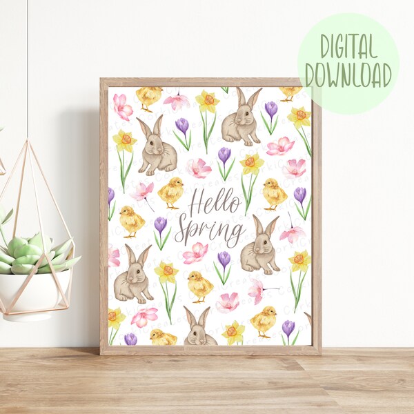 Hello Spring - Etsy