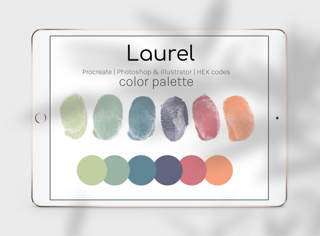 Laurel Color Palette Color Chart Procreate Color Brand - Etsy Australia