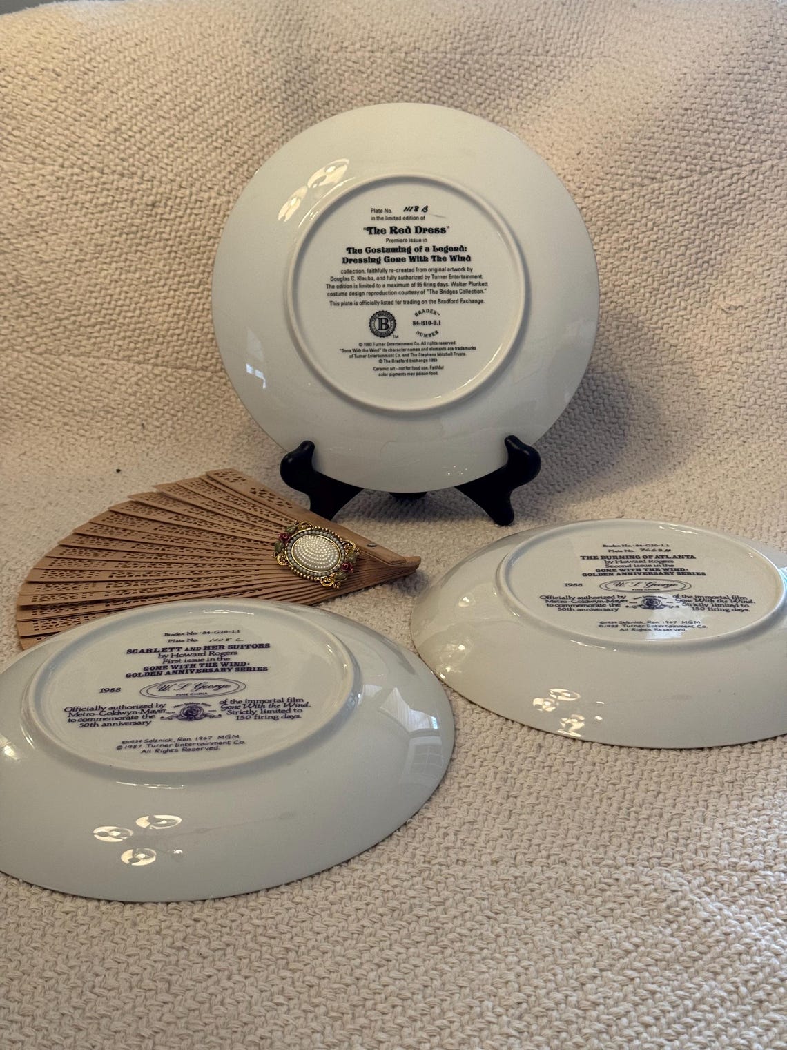 Gone With the Wind Themed Collector Plates - Set of Three - Etsy