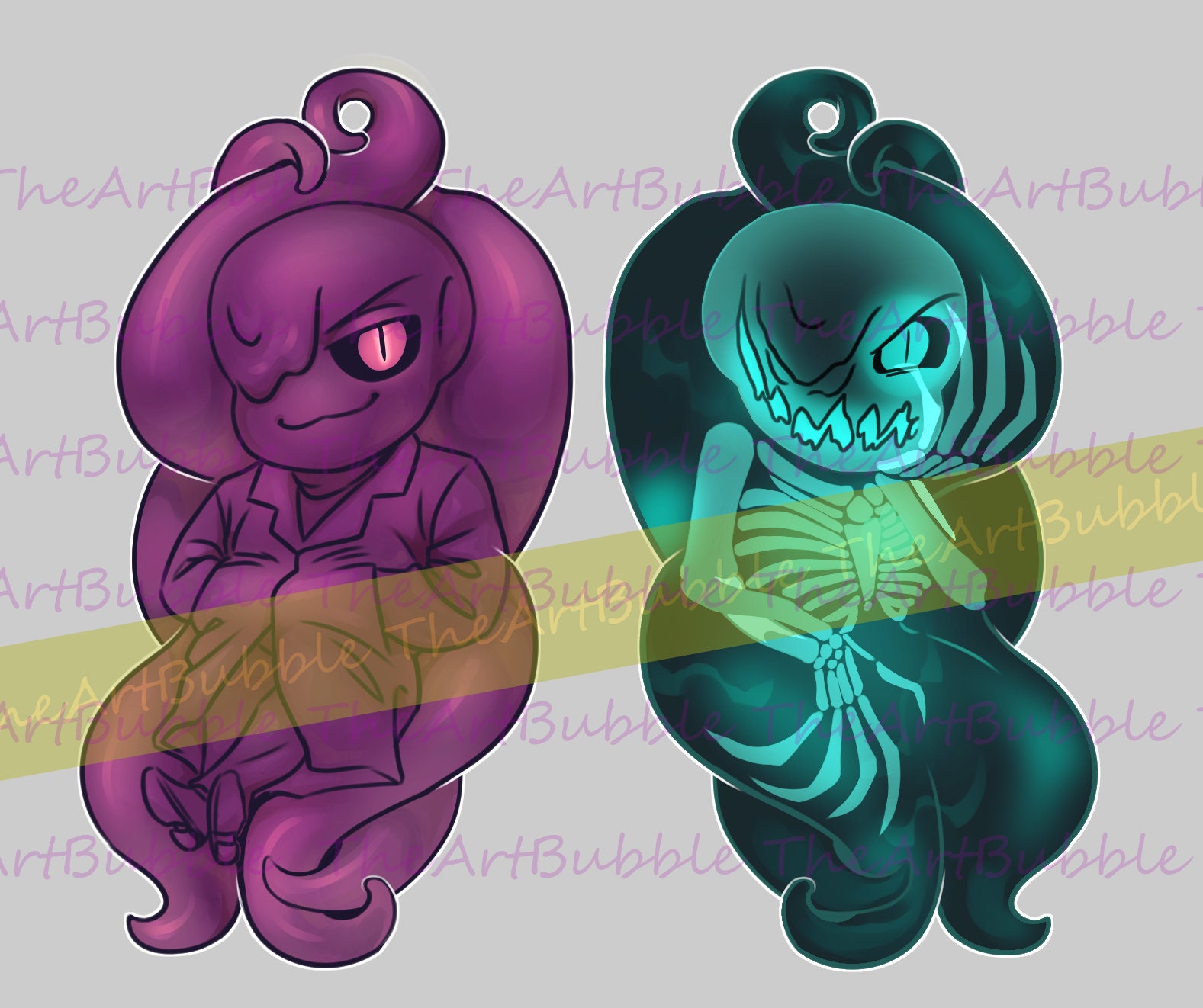 Chibi Bad Sans Keychains - Etsy