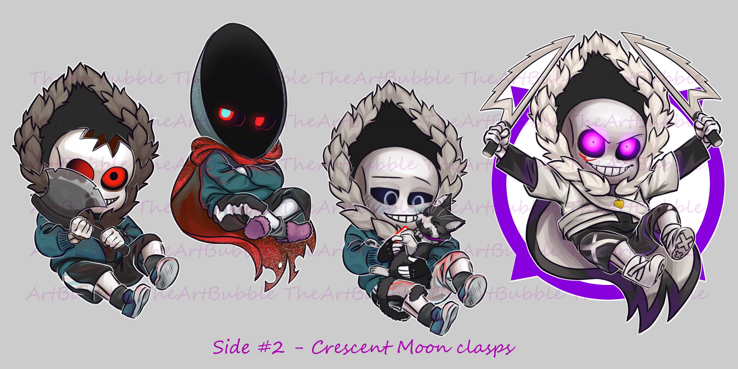 Chibi Bad Sans Keychains - Etsy