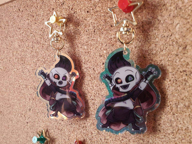 Chibi Star Sans Keychains - Etsy