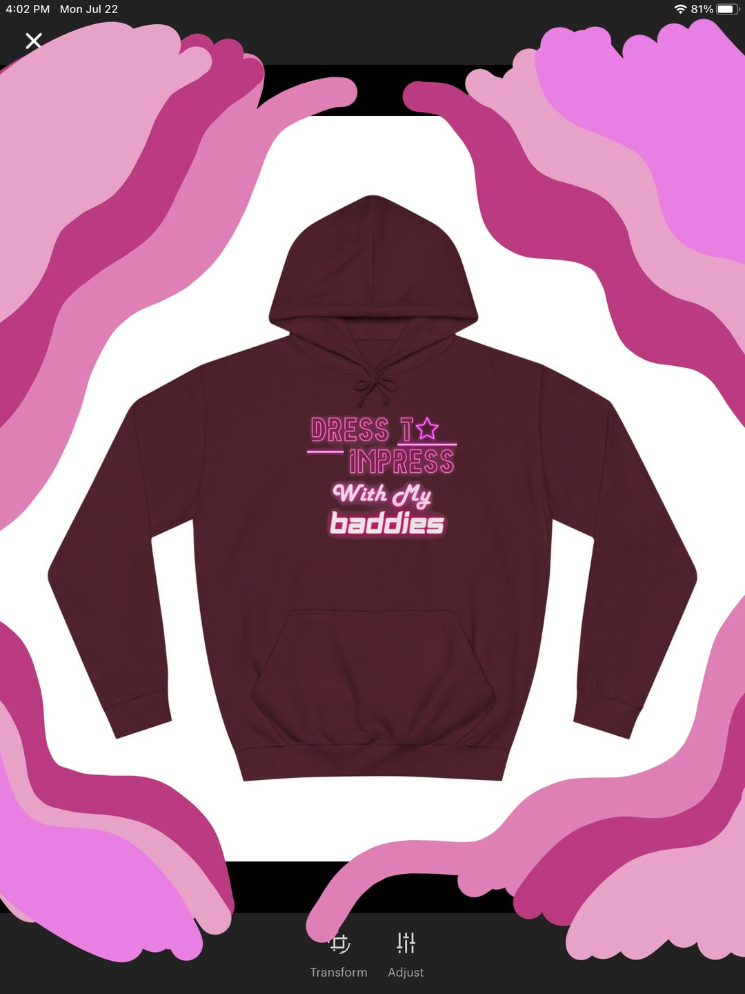 Roblox Dress to Impress Hoodie Dress to Impress Model Game Roblox Merch ...