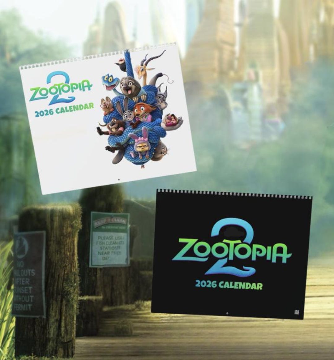 Zootopia Characters 2026 Wall Calendar | Monthly Spiral-bound Calendar ...