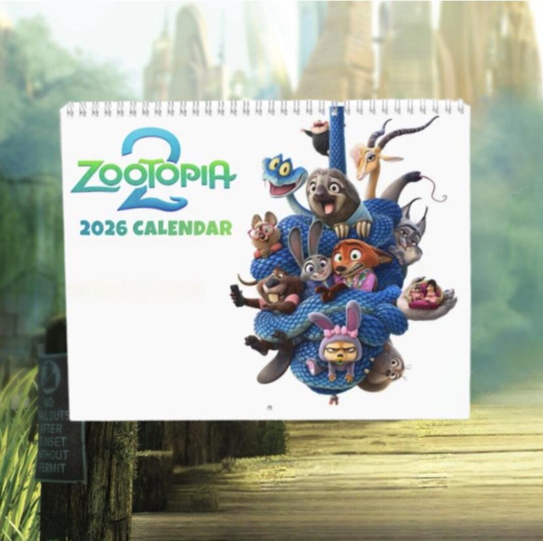 Zootopia Characters Calendar 2026 | Wall Calendar Judy Hopps and Nick ...