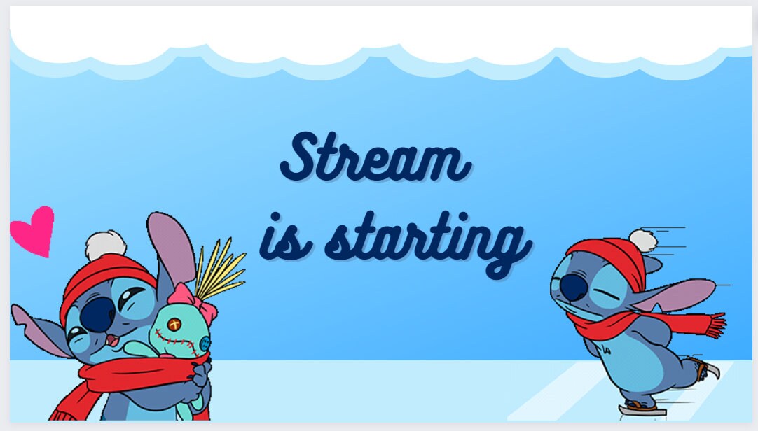 ANIMATED Stitch Winter Twitch and Youtube Overlay - 6 Scenes - Starting ...