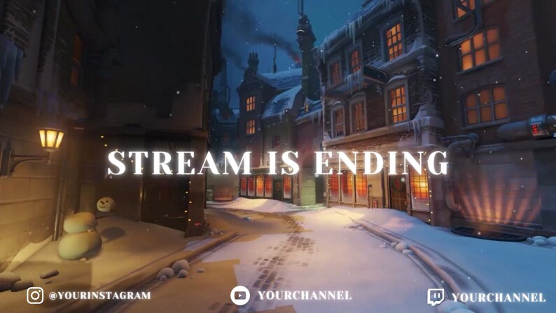 ANIMATED Twitch and Youtube Christmas Overlay Package, Gaming, Just ...