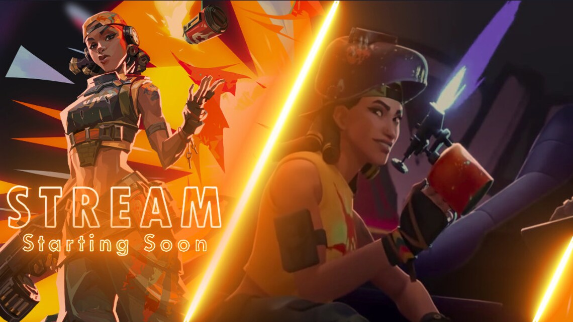 ANIMATED Valorant Raze Twitch and Youtube Overlay Pack - 3 Scenes ...