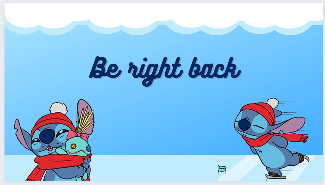 ANIMATED Stitch Winter Twitch and Youtube Overlay - 6 Scenes - Starting ...