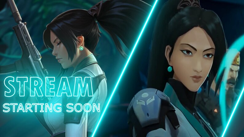 ANIMATED Valorant Sage Twitch and Youtube Overlay Pack 3 Scenes Start ...