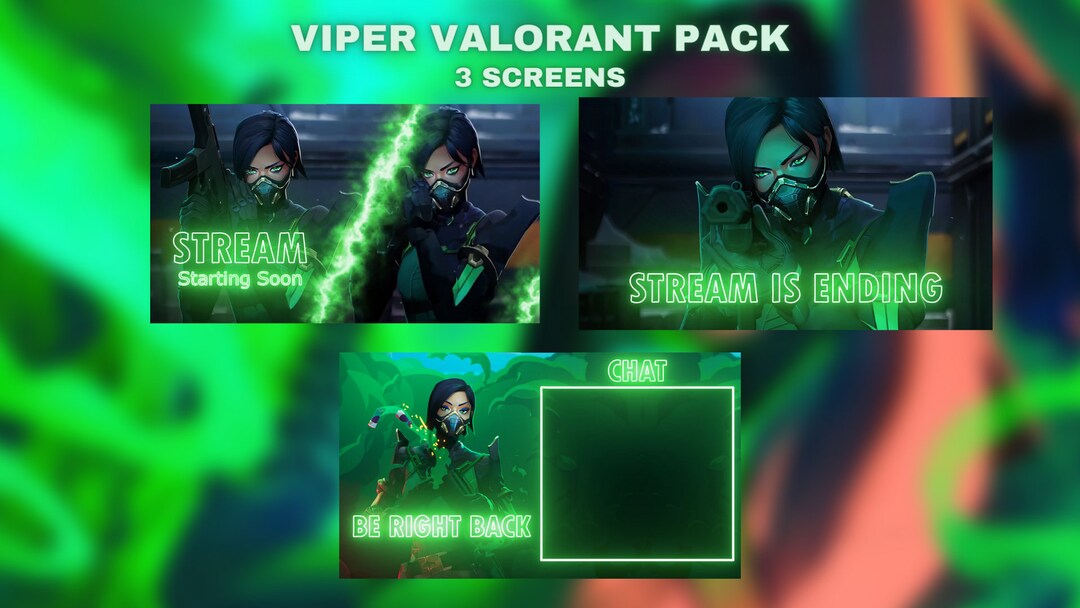 ANIMATED Valorant Viper Twitch and Youtube Overlay Pack 3 - Etsy