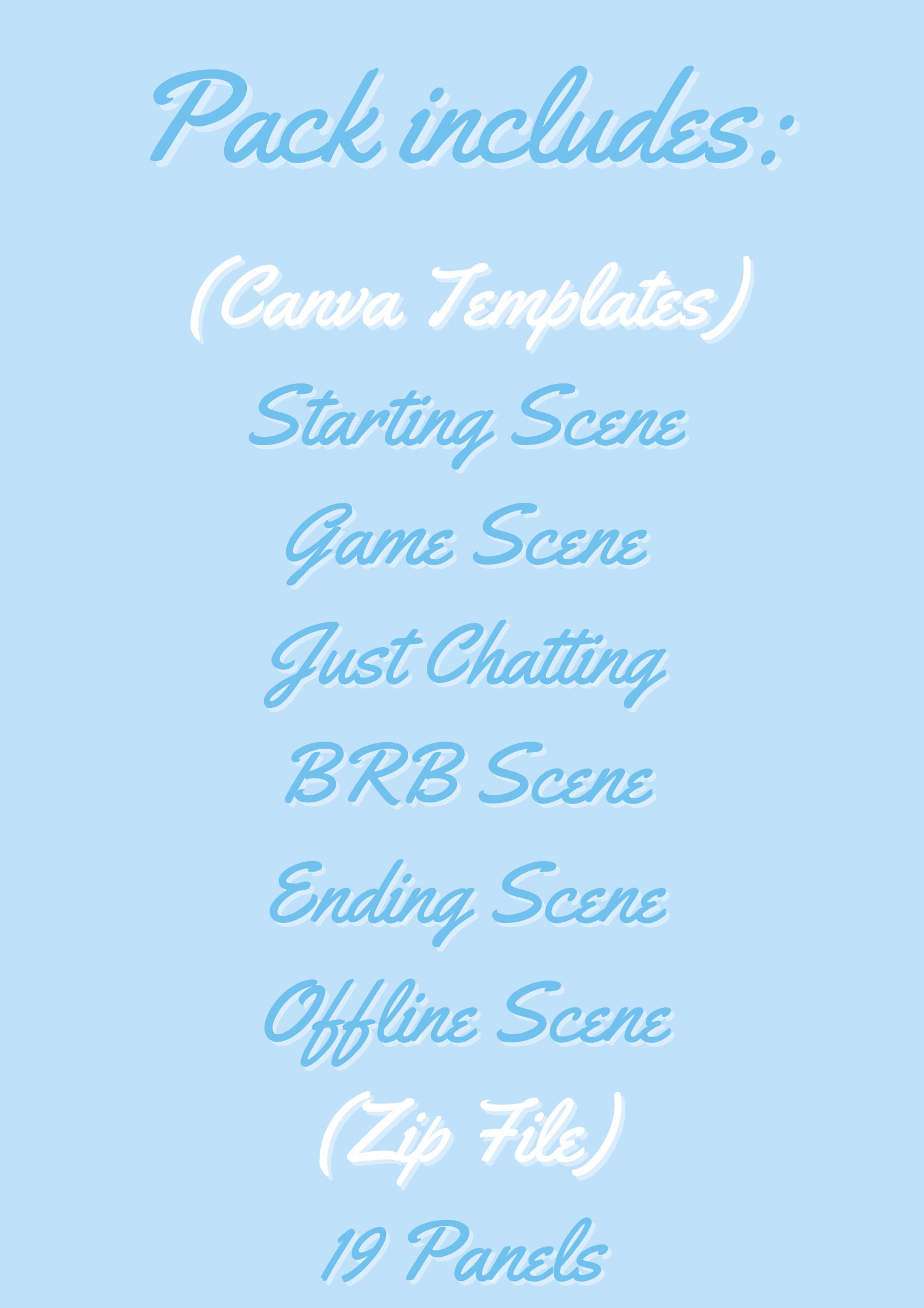 ANIMATED Winter Baby Blue Twitch Overlay Starting Game Just - Etsy