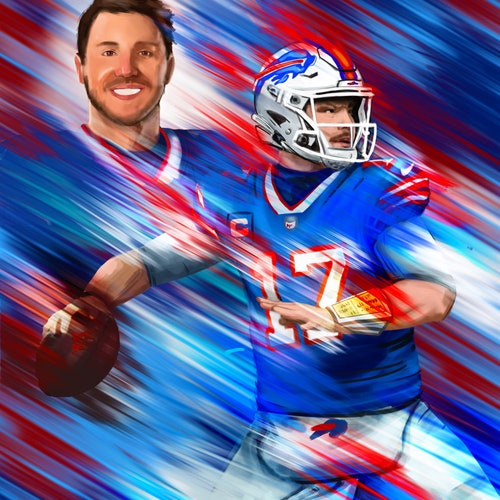 Josh Allen Tree Topper Buffalo Bills the Bills Bills - Etsy