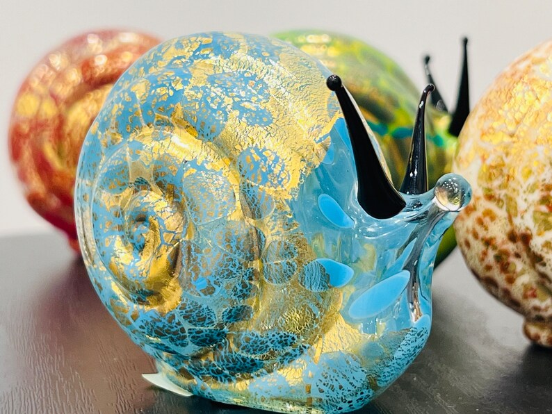 Blown Murano Glass Snail - Etsy