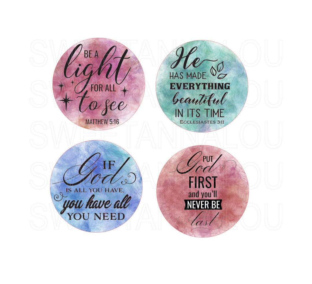 Bible Verses Png's, Rounds, Freshies, Keychains, Cricut - Etsy