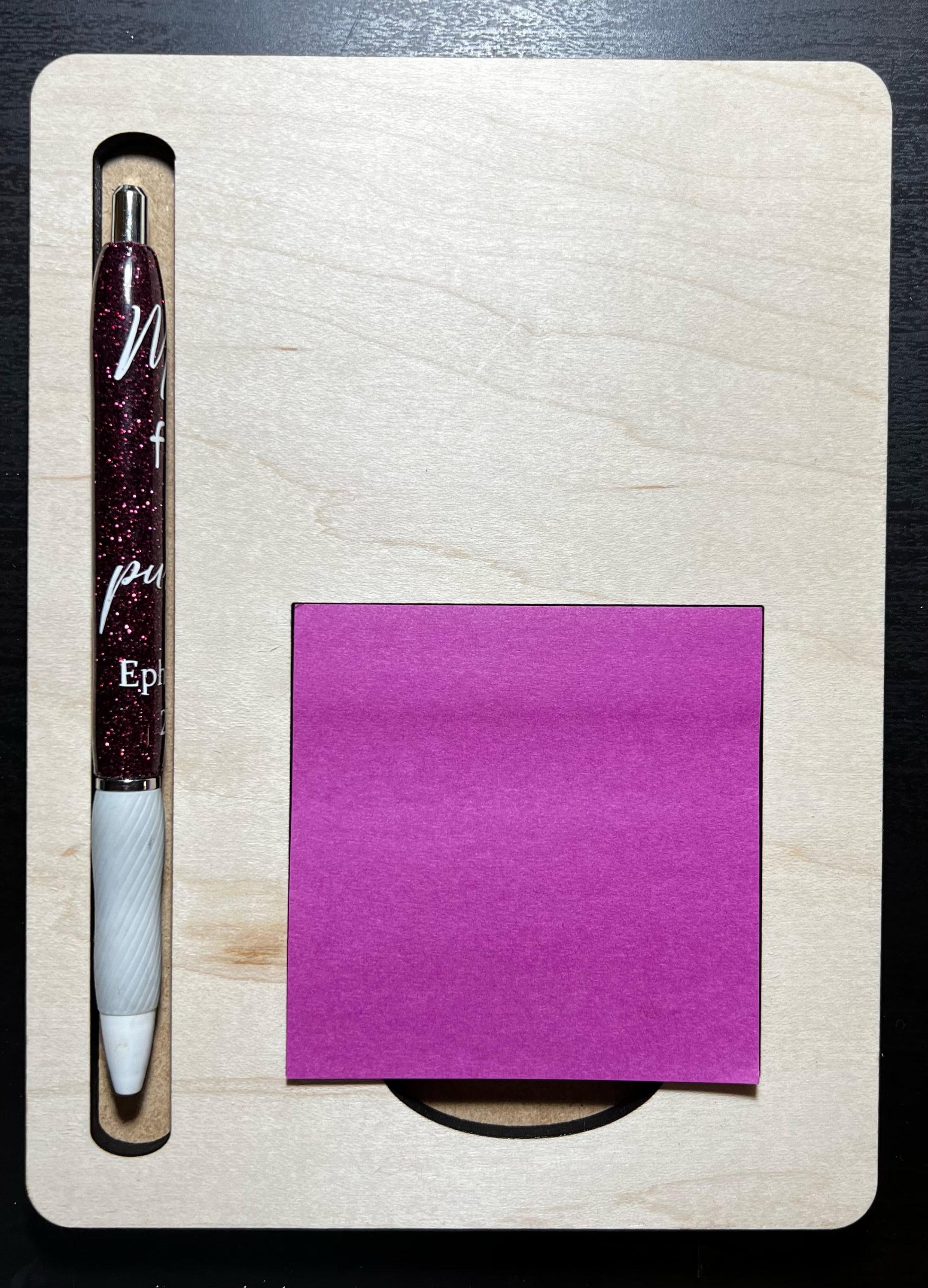 Sticky Note & Pen Holder Template SVG/ Blank Customizable Post It ...