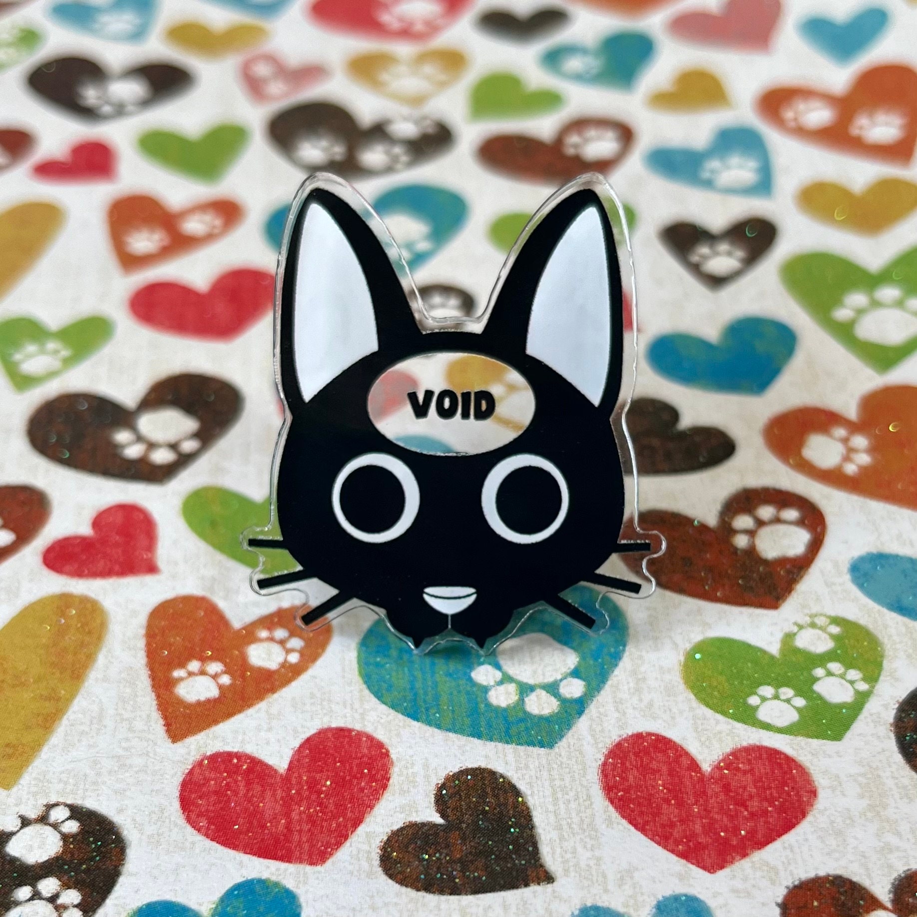 Void Brain Cat Pin - Etsy
