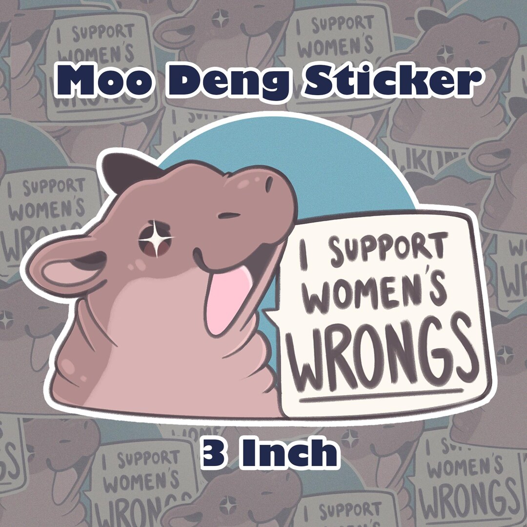 Moo Deng Sticker - Etsy