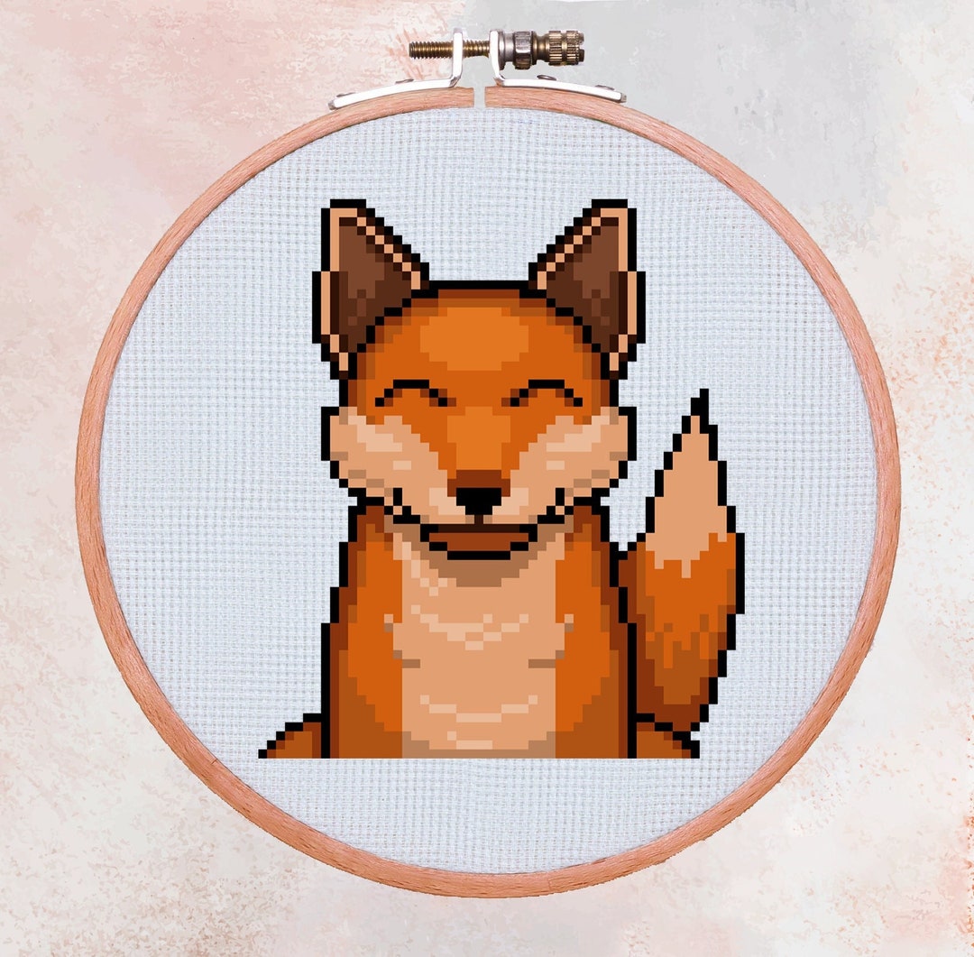 Foxy - Easy Cross Stitch Pattern PDF Instant Digital Download - Etsy