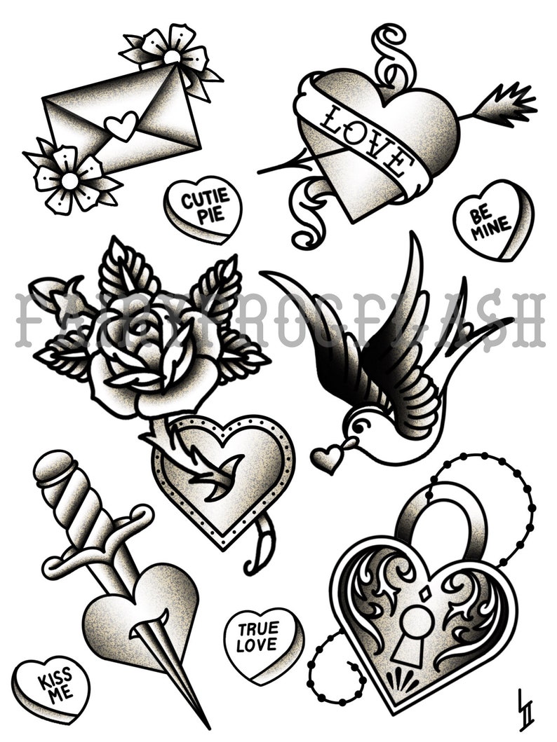 Valentine’s Day Flash Sheet - Etsy