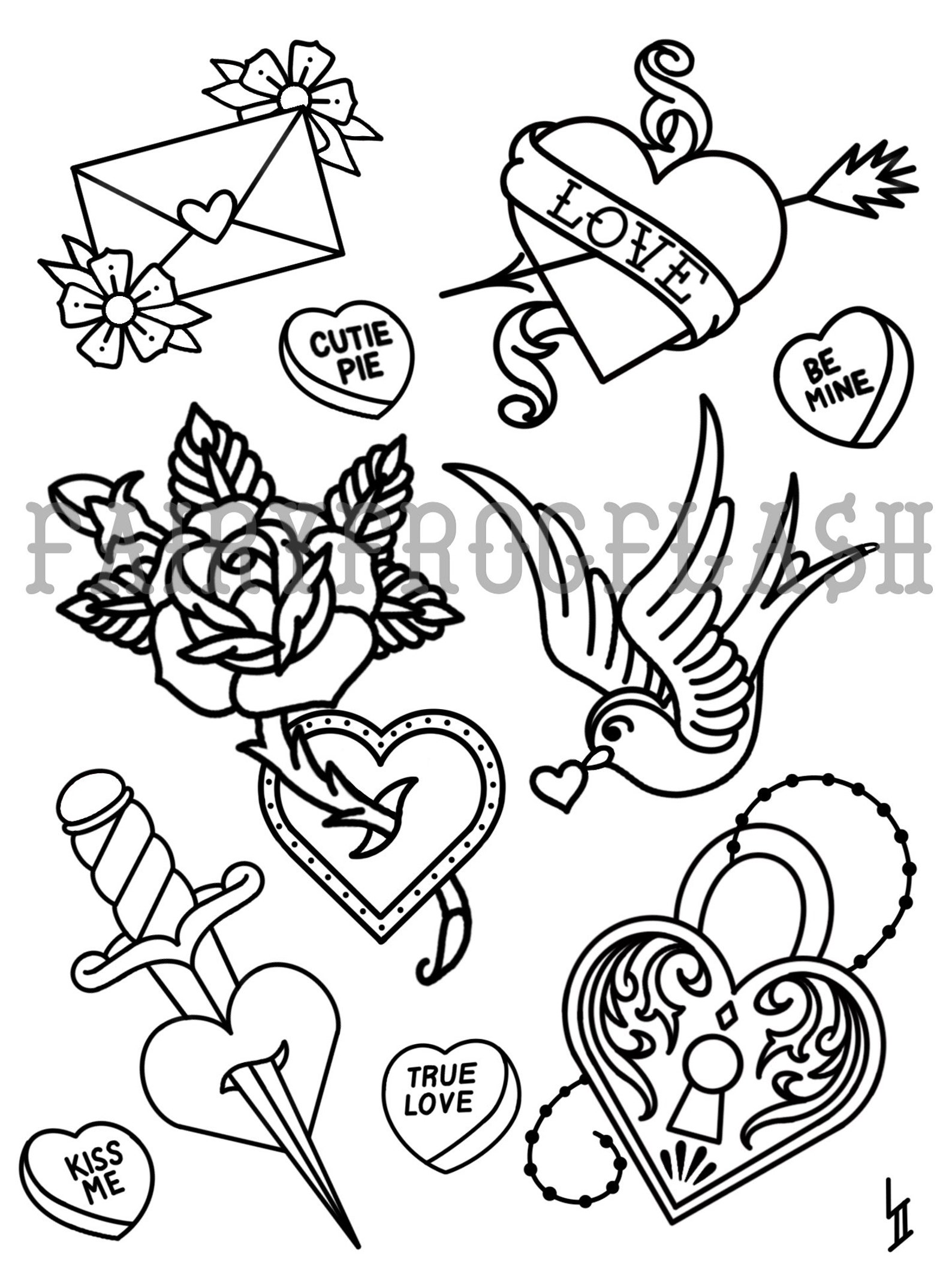 Valentines Day Flash Sheet - Etsy
