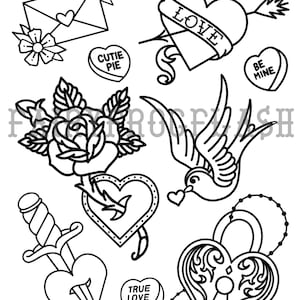Valentines Day Flash Sheet - Etsy