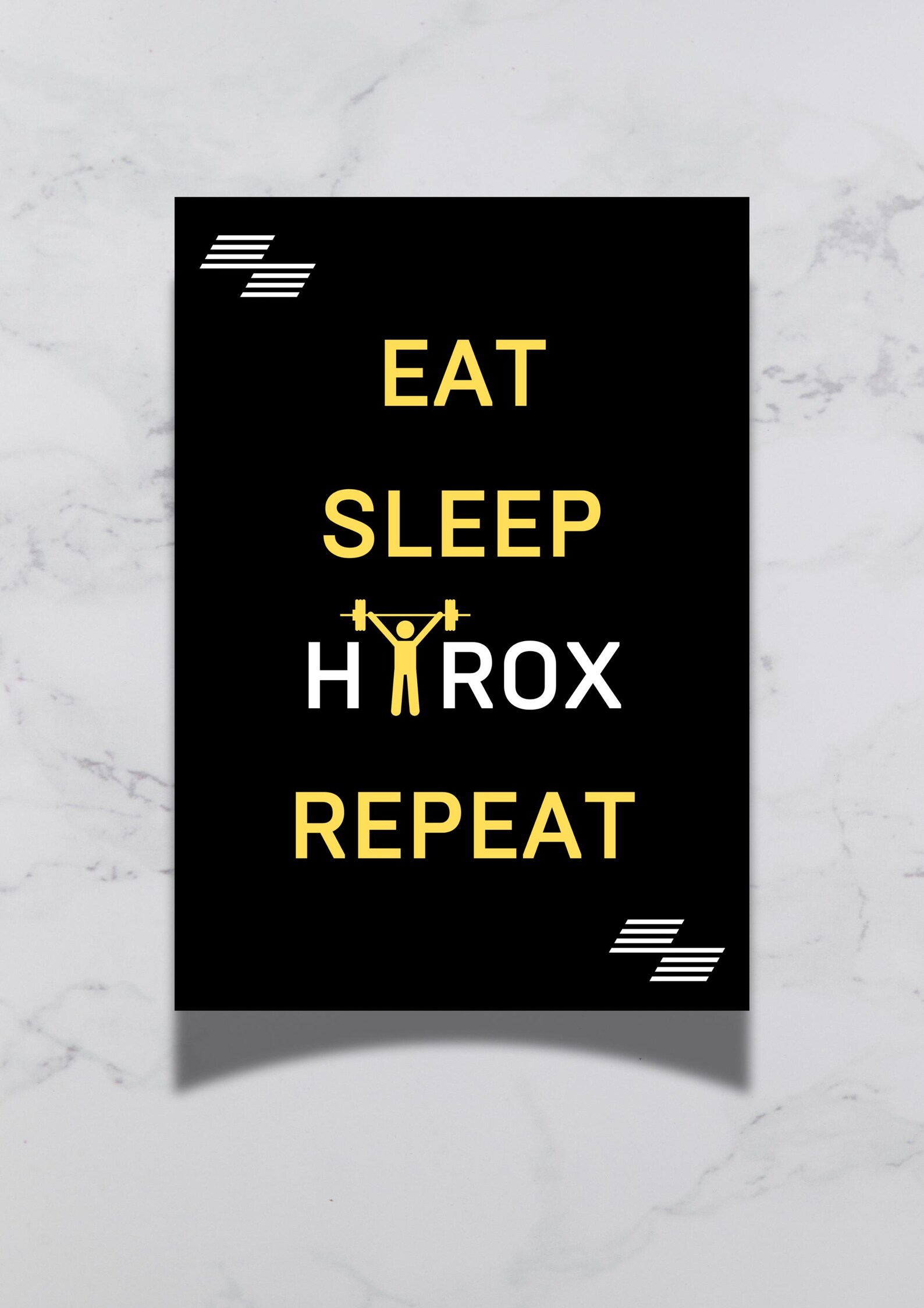 2 Hyrox Motivational Prints // Digital Set of Inspirational Fitness ...
