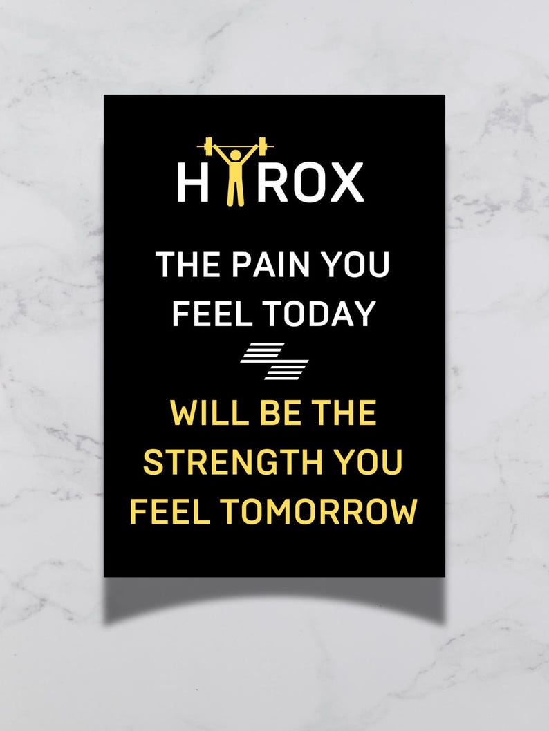3 Hyrox Motivational Prints // Digital Set of Inspirational Fitness ...