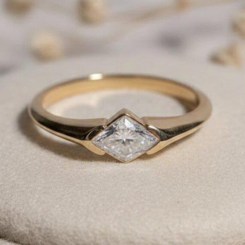 Bezel Kite Ring Set - Etsy