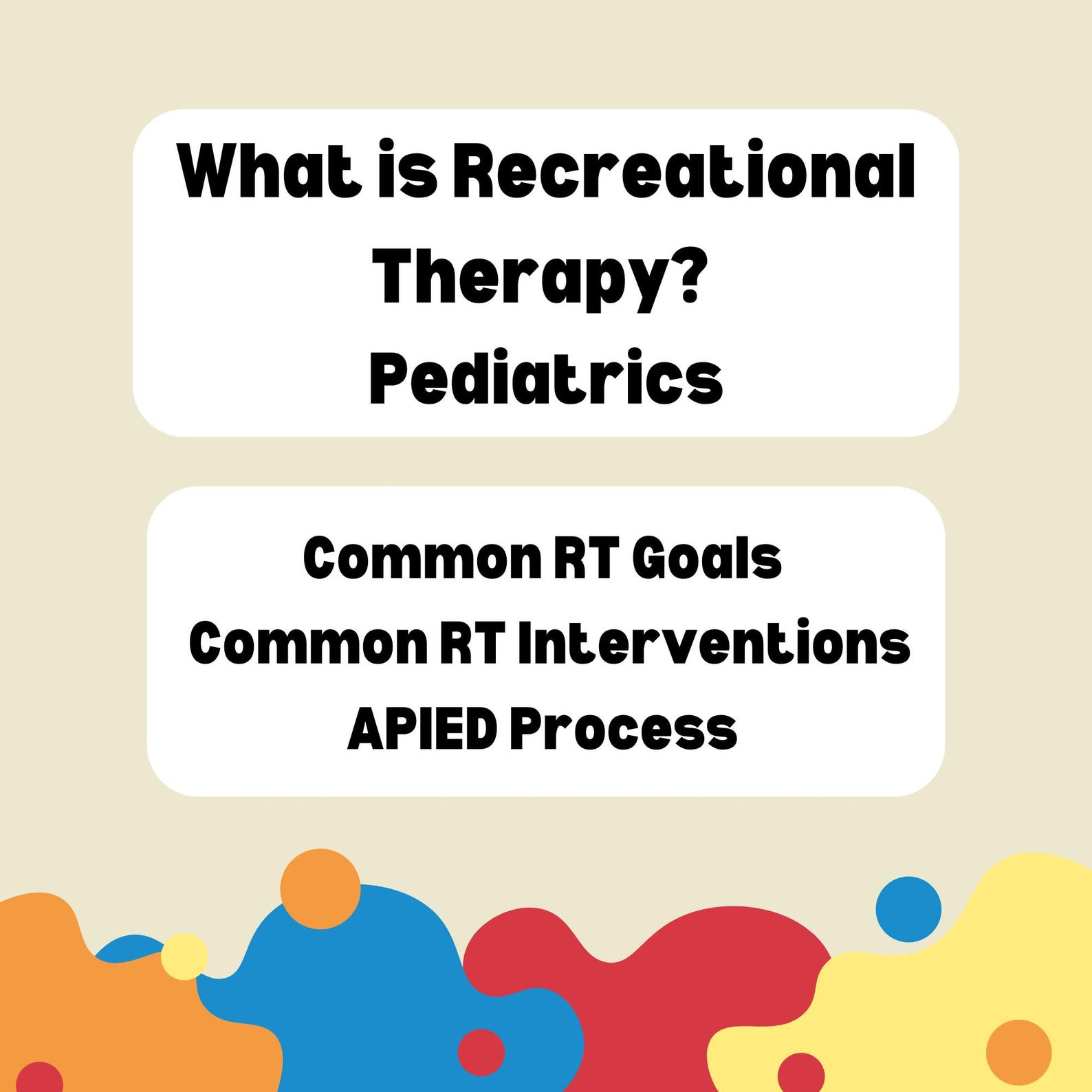Recreational Therapy Pediatrics Educational Handout - Etsy