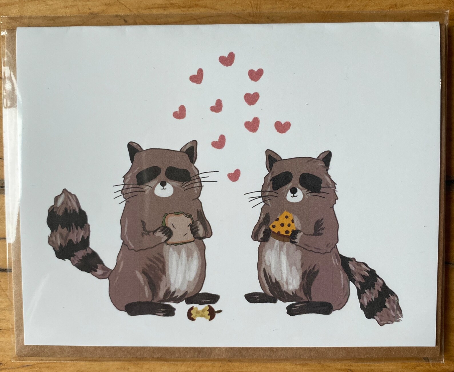 Raccoons in Love Valentines Day Card, Trash Panda Card, Valentines Day ...
