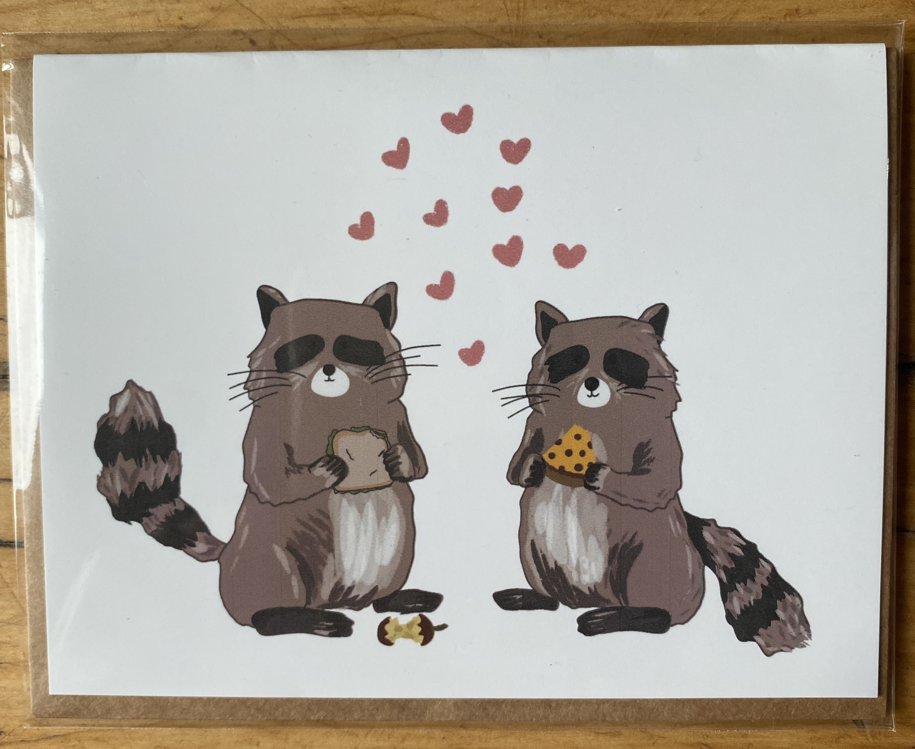 Raccoons in Love Valentines Day Card, Trash Panda Card, Valentines Day ...