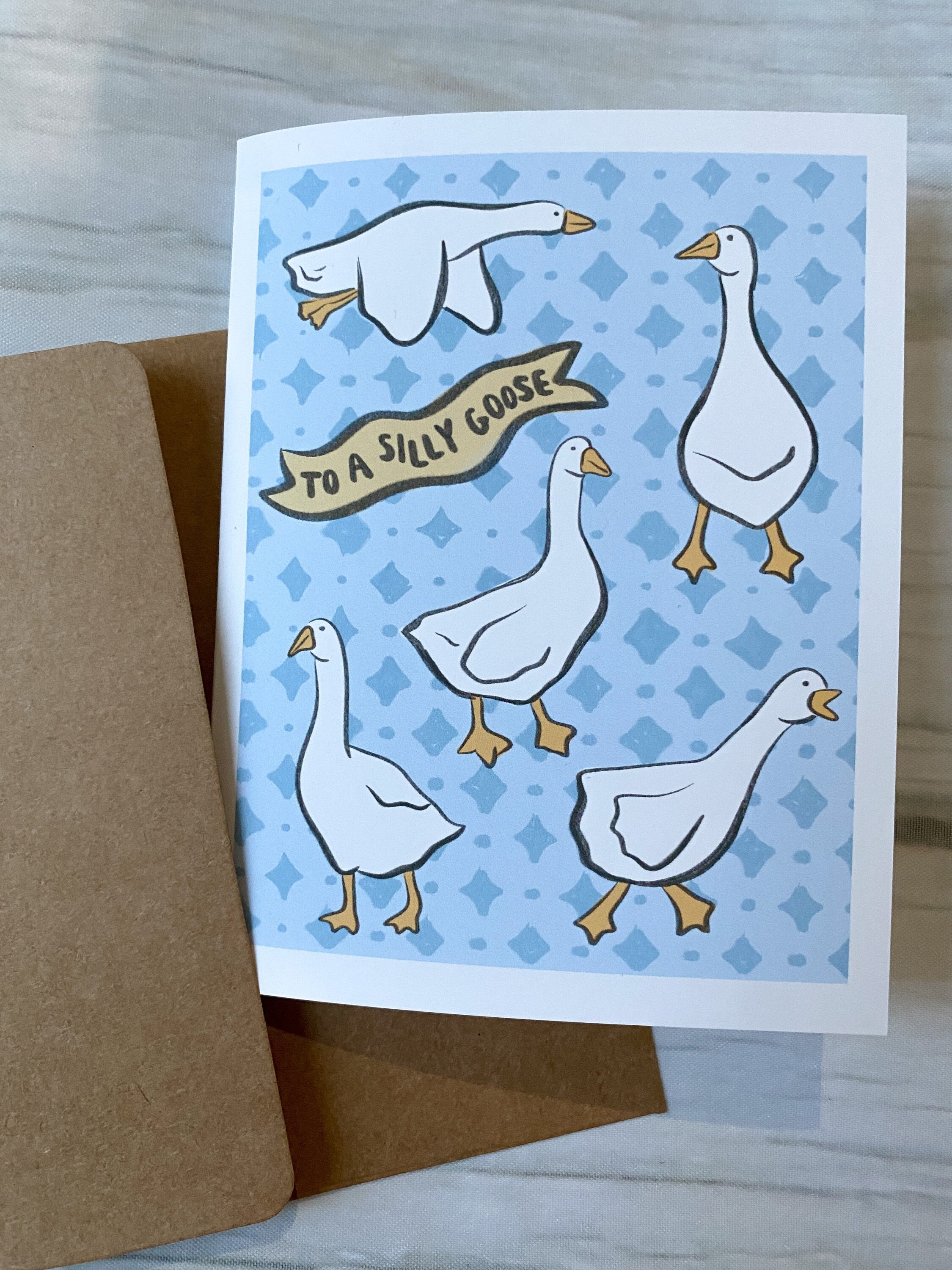 Silly Goose Card, Birthday Card, Funny Card, Thank You Card ...