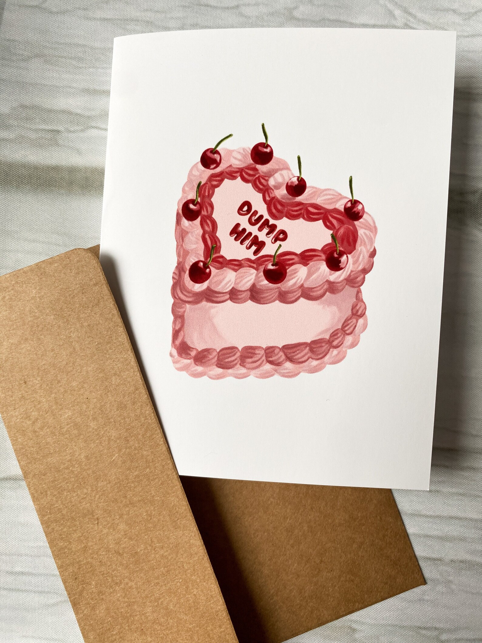 Dump Him Card, Breakup Card, Divorce Gift, Gift for Best Friend, Girly ...