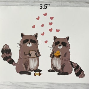 Raccoons in Love Valentines Day Card, Trash Panda Card, Valentines Day ...