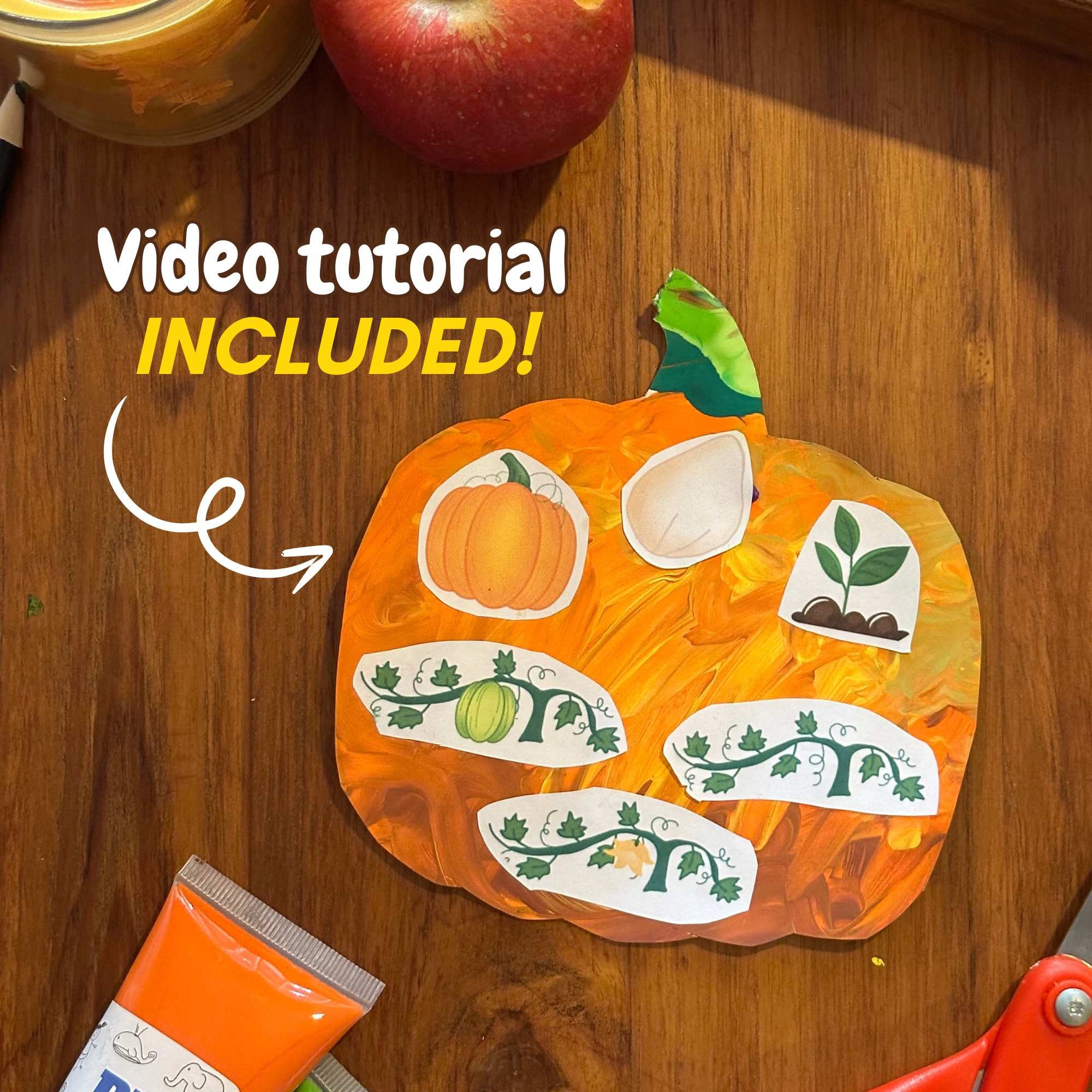 Pumpkin Life Cycle Worksheet Art: Easy Pumpkin Crafts and Activities ...