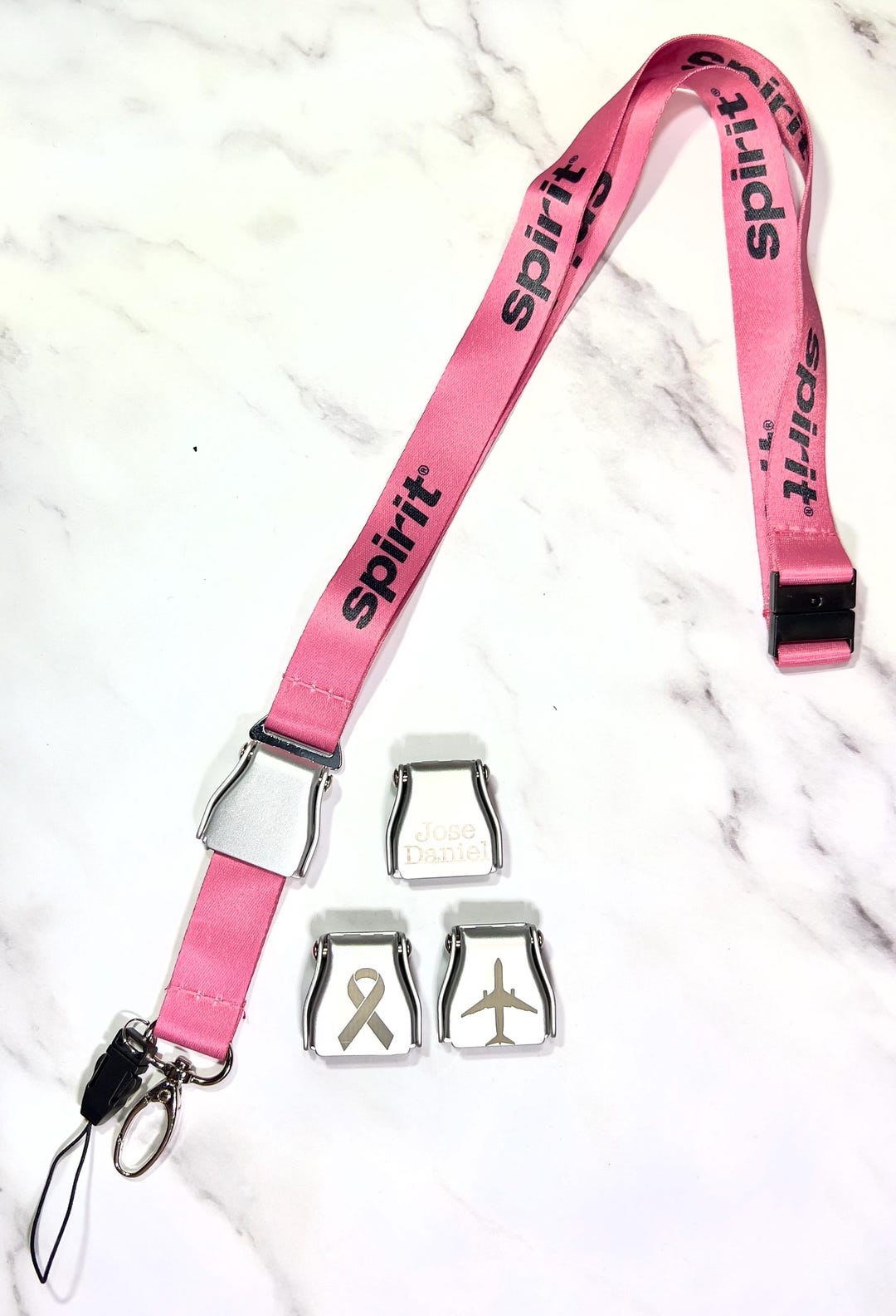 Seatbelt Buckle Lanyard PINK SPIRIT NK - Etsy