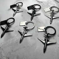 Persoanlized Airplane Key Chain, Creative Aircraft Twin-engine Gift ...