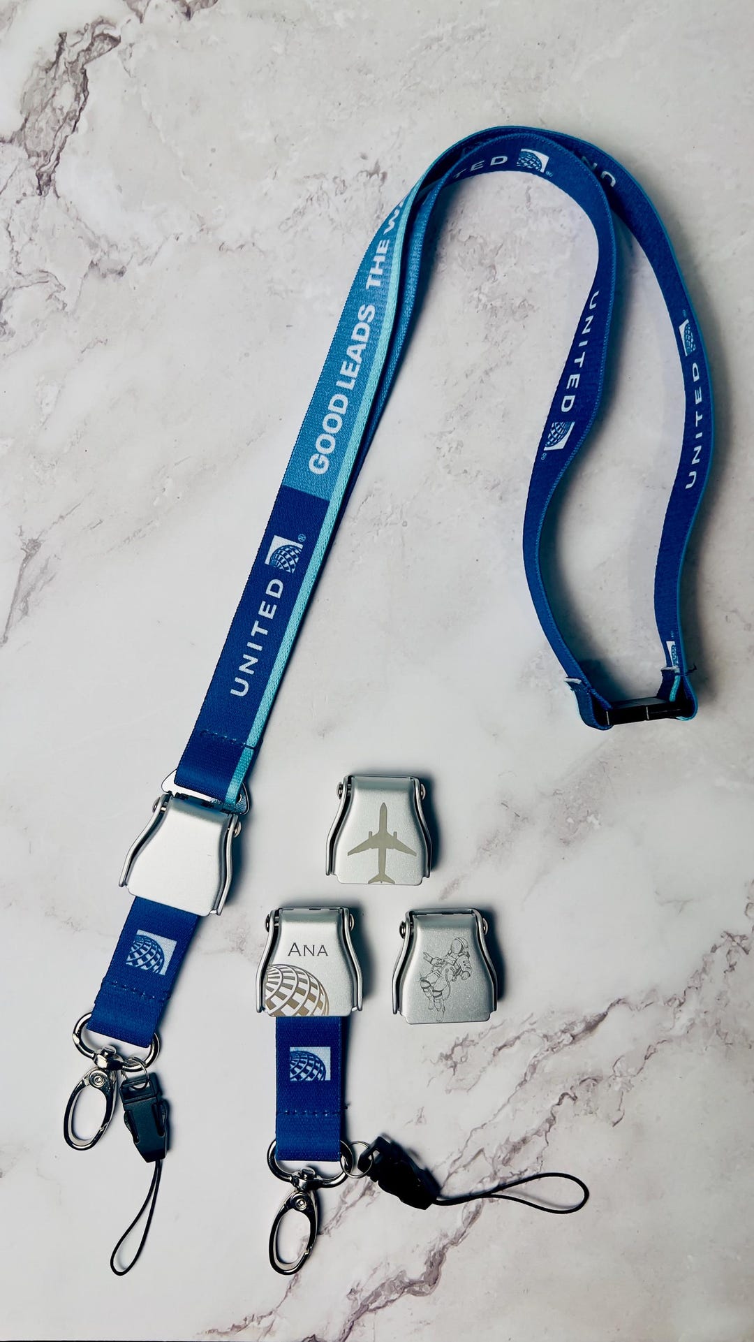United Airlines Seatbelt Buckle Lanyard: Personalized Aviation Gift - Etsy