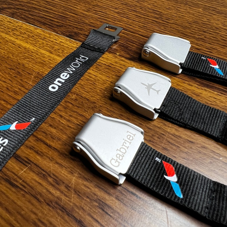 Seatbelt Buckle Lanyard American Airlines AA - Etsy