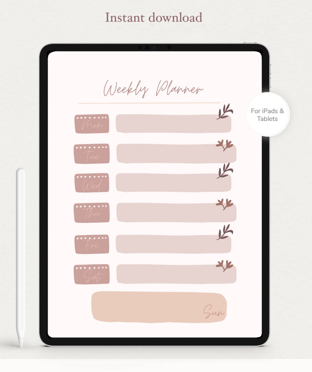 Small Weekly Planner - Etsy