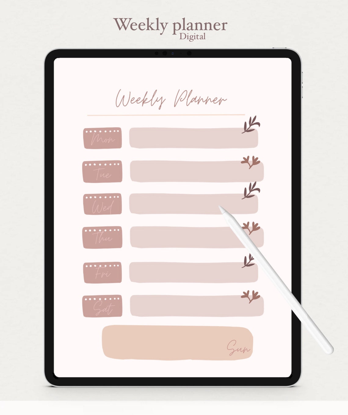 Small Weekly Planner - Etsy