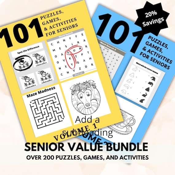 200 value Bundle of Puzzles Games and Activities for - Etsy