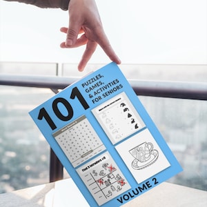 101 Puzzles Activities for Seniors Large Print, Fun, Easy Activities ...